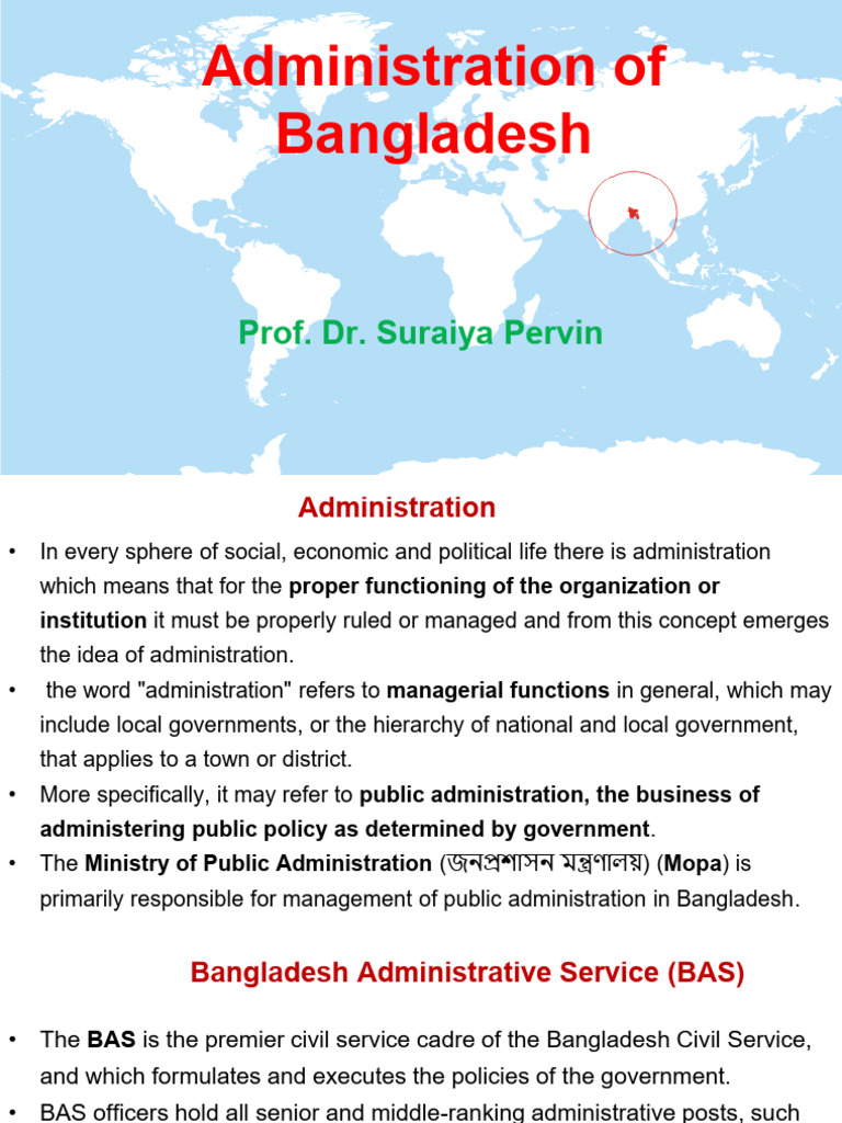 Administration of Bangladesh | PDF | Government | Bangladesh