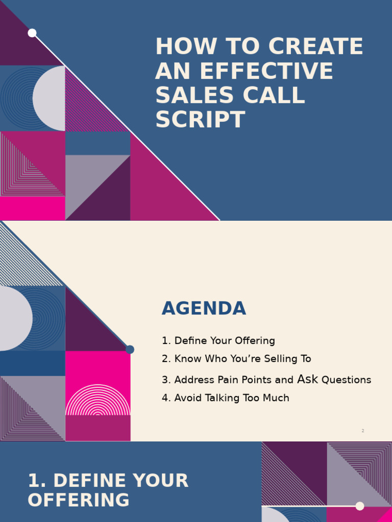 How To Create An Effective Sales Call Script | PDF | Sales