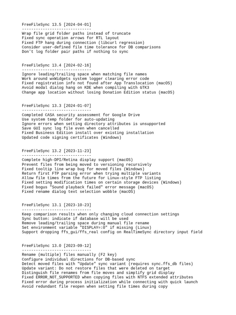 Changelog | PDF | File Transfer Protocol | Computer File