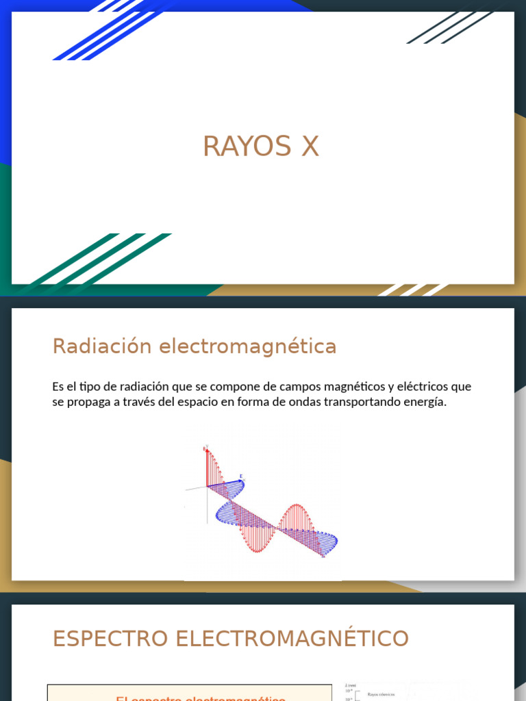 Rayos X y su Espectro Electromagnético | PDF | Rayo X | Radiación ...