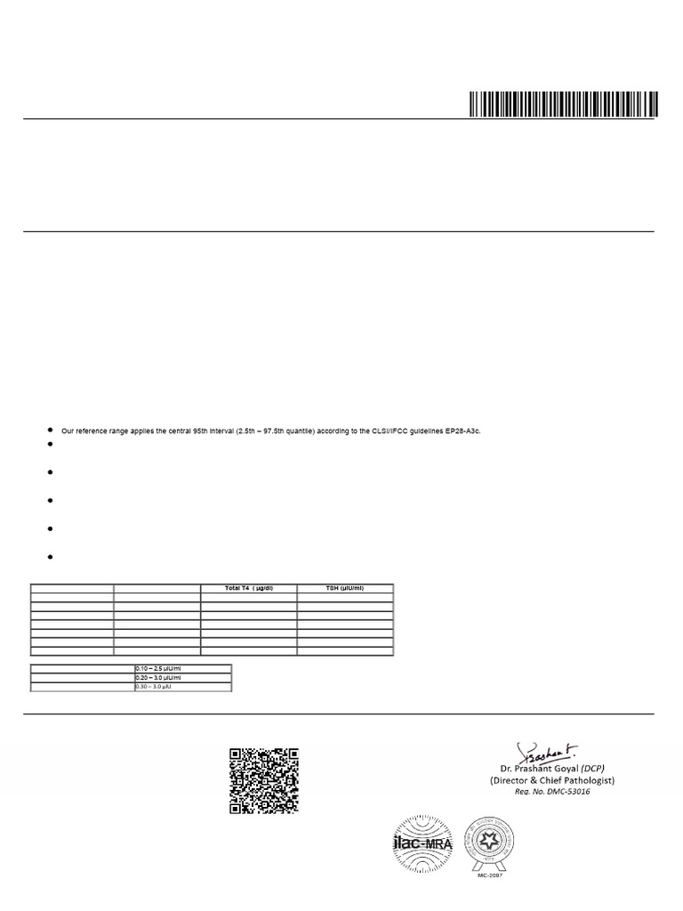 LabReportNew - 2024-11-26T162755.943 | PDF | Thyroid Stimulating Hormone | Hyperthyroidism