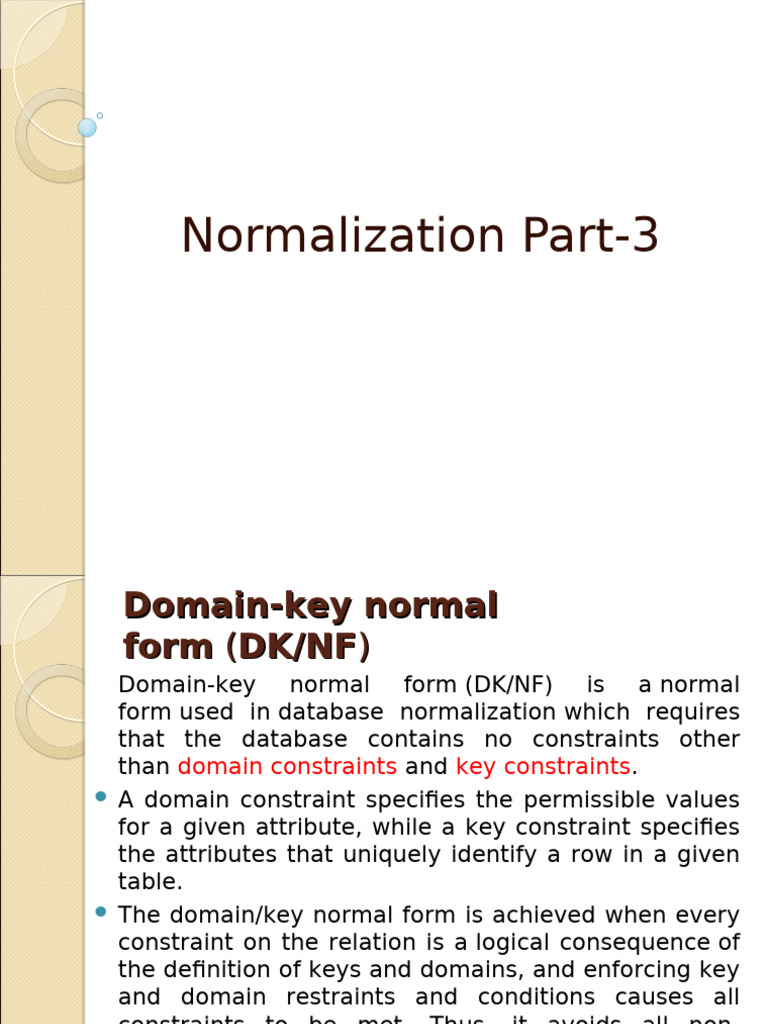 16 - Normalization Part-3 | PDF | Computing | Data Management