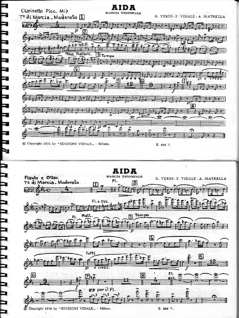 Aida Marcia Trionfale Matrella Parti | PDF
