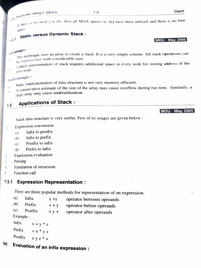 DSA notes polish notation | PDF | Notation | Software Engineering DSA notes polish notation | PDF | Notation | Software Engineering
