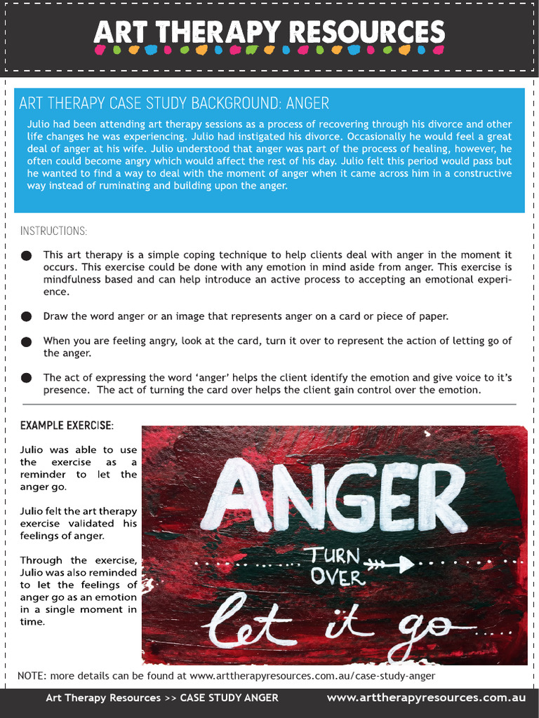 Case Study Tức Giận Art Therapy Case Study Anger | PDF