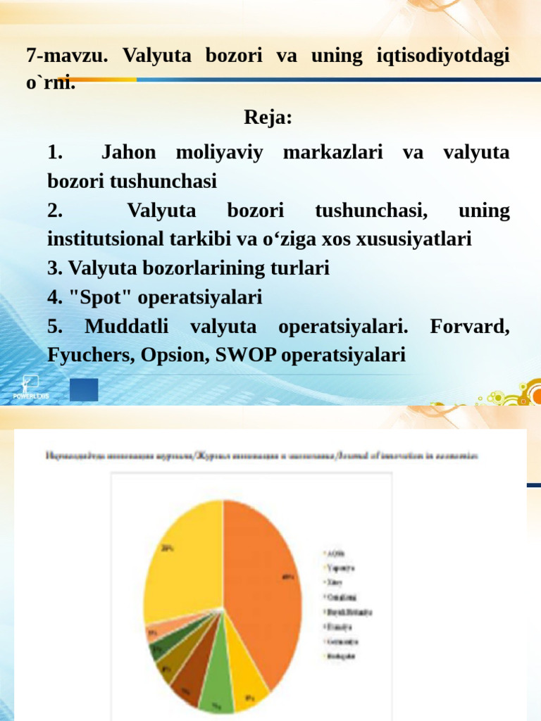 7-Mavzu. Valyuta Bozori Va Uning Iqtisodiyotdagi O'rni | PDF