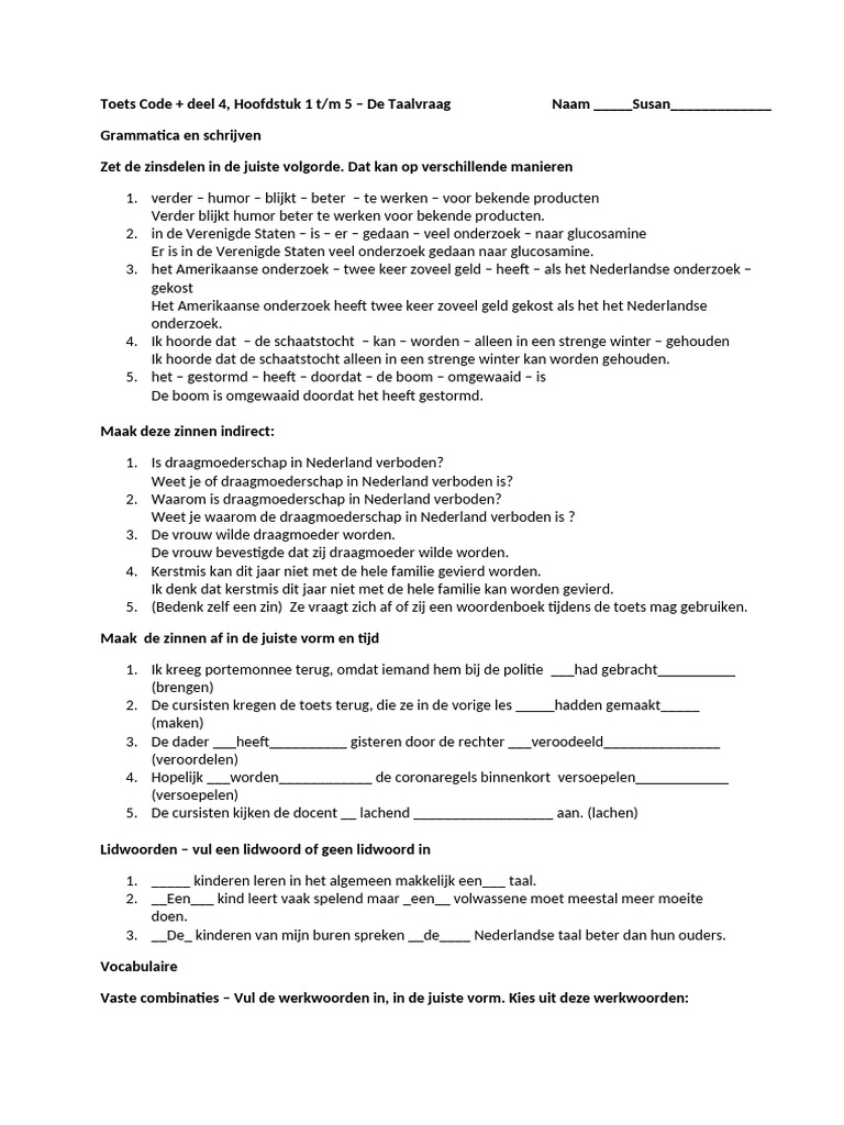 Toets Code Plus H1-5 | PDF