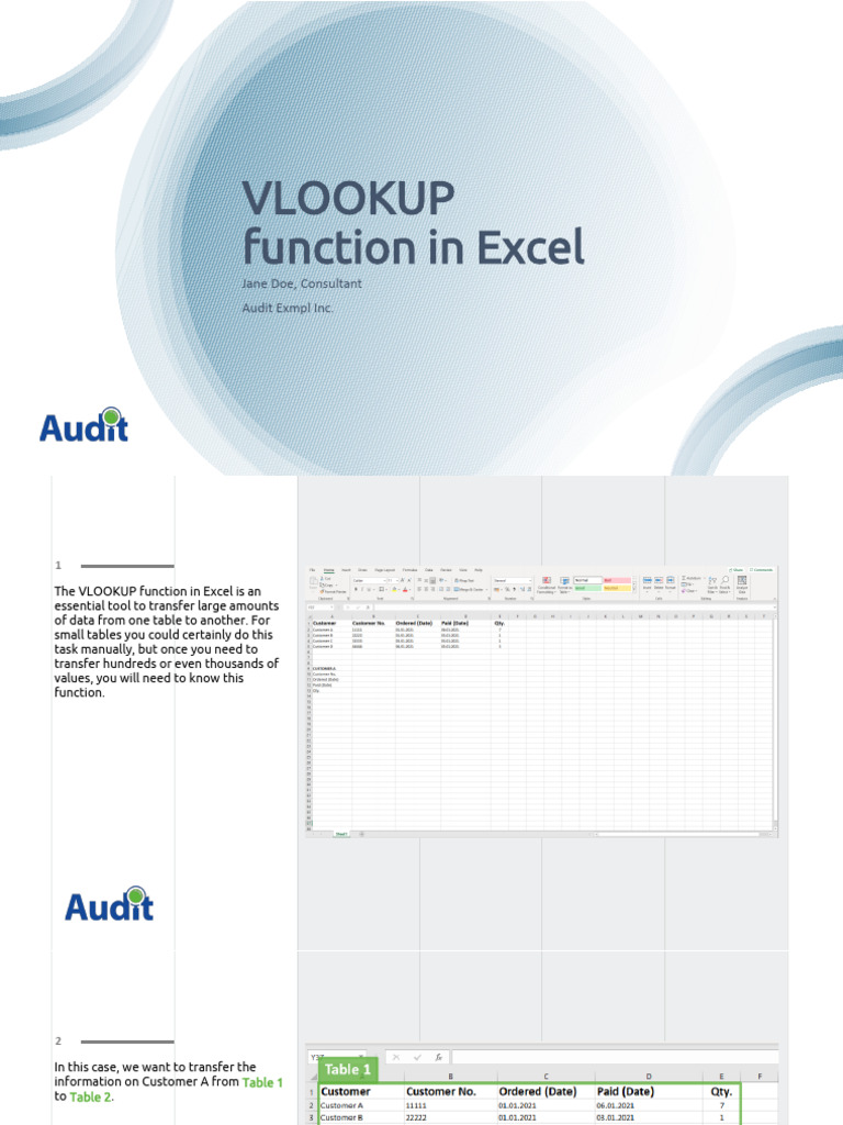 VLOOKUP Function in Excel Neu | PDF