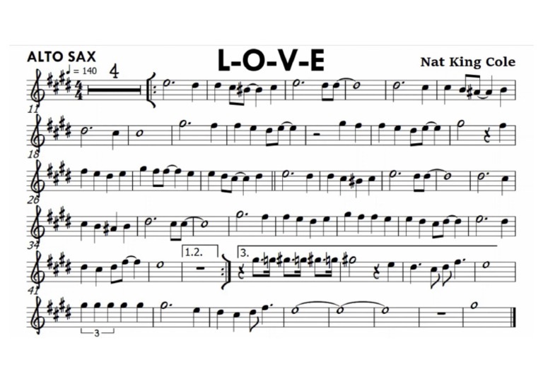 Love Sax Alto | PDF