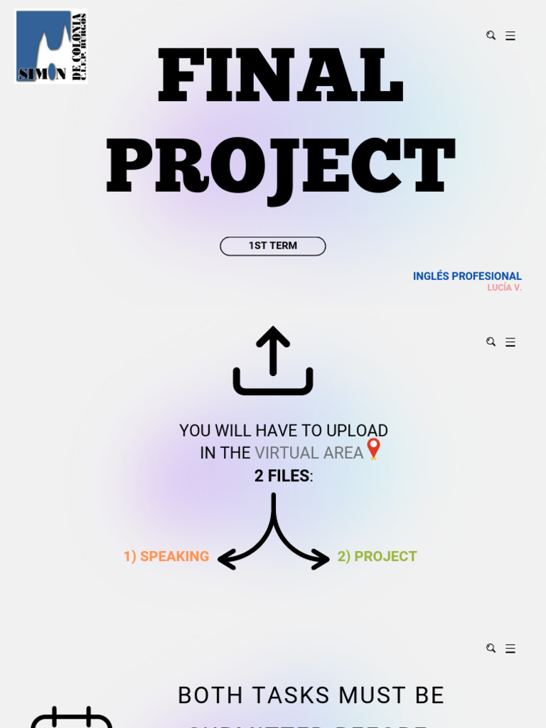 Speaking + Final Project | PDF