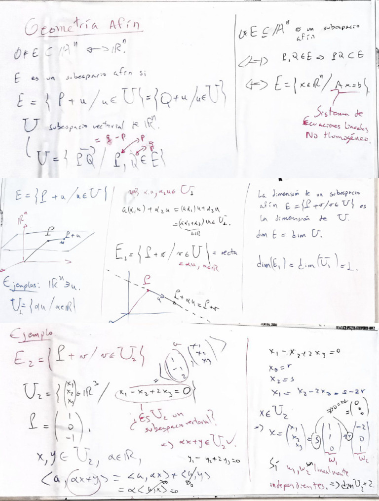 Apungtes De Geometria Afin Pdf