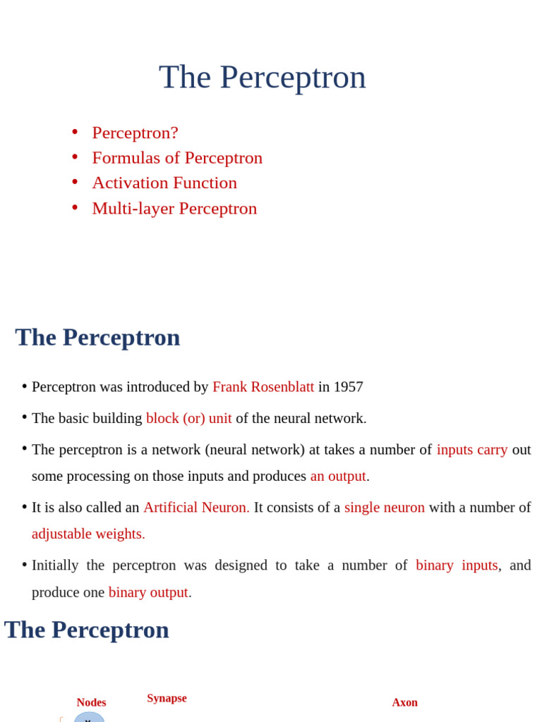Percptron | PDF | Artificial Neural Network | Data Mining