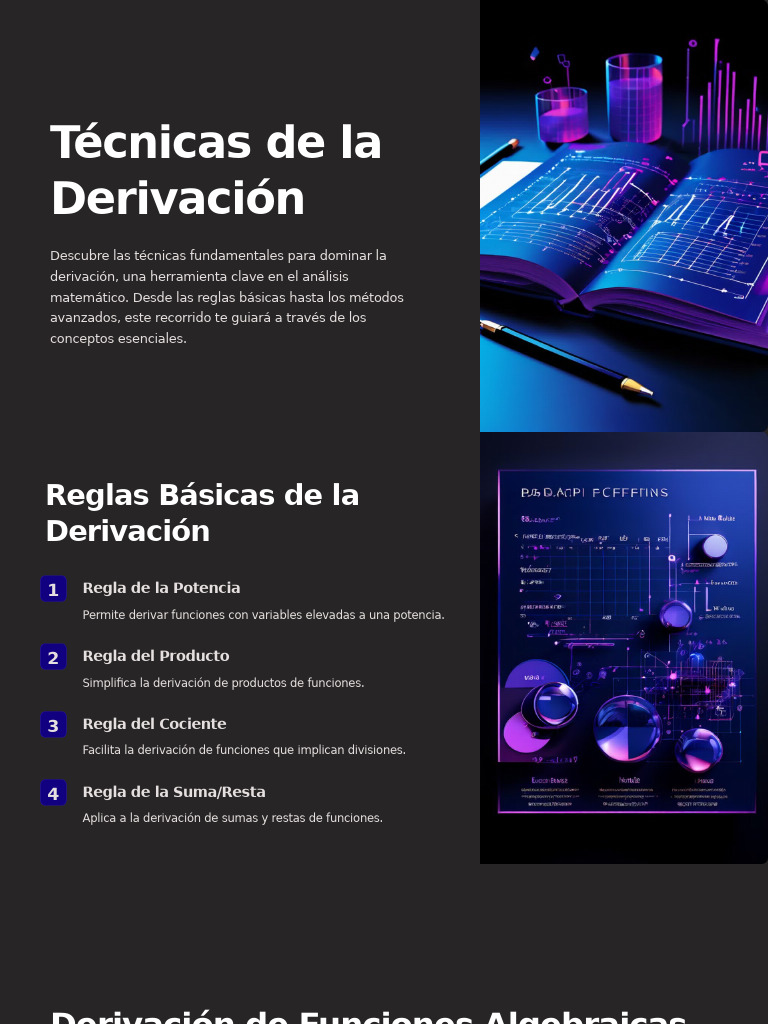 Tecnicas de La Derivacion | PDF | Derivado | Funcion exponencial