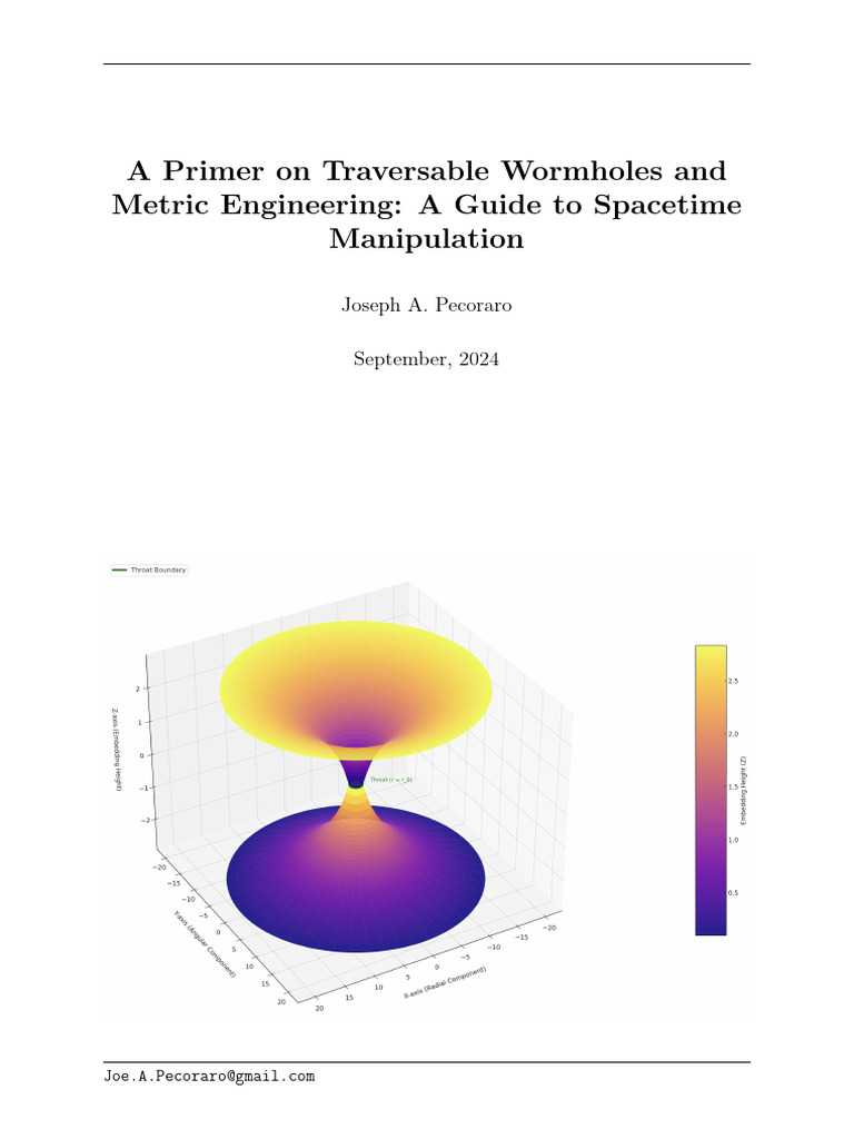A Primer On Traversable Wormholes and Metric Engineering A Guide To ...