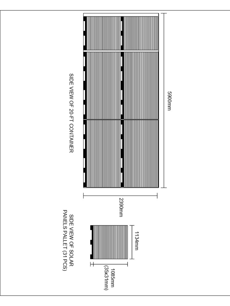 Solar Panels 20ft Container Dimensions (Side View) | PDF