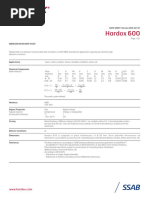 Data Sheet Hardox 400 | PDF | Hardness | Wear