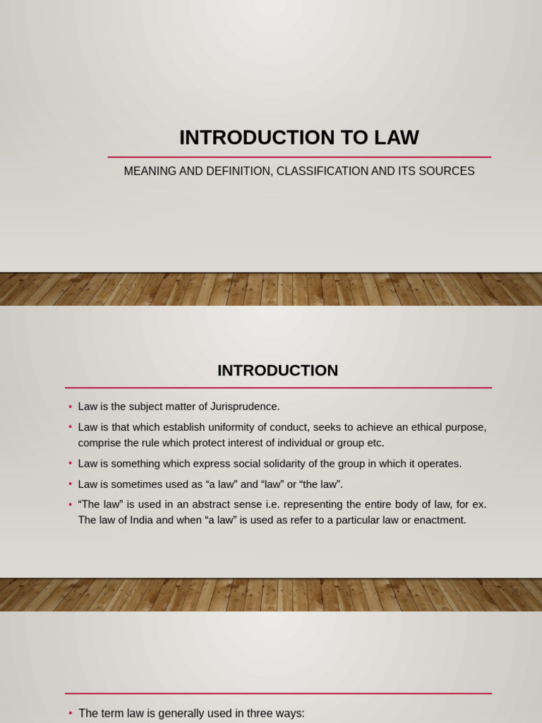Chapter 2 (Meaning and Definition of Law) | PDF | Sources Of Law ...