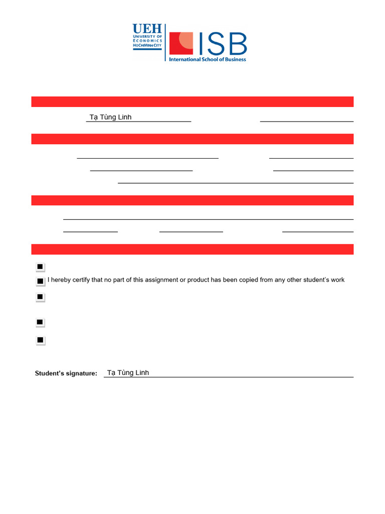 IndividualAssignmentCoverSheet ISB | PDF