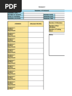 Training Attendance Form: List of Participants | PDF | Career & Growth