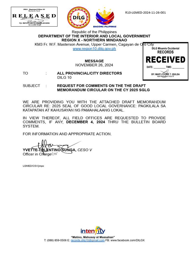 2025 Seal of Good Local Governance Draft | PDF | Governance | Policy