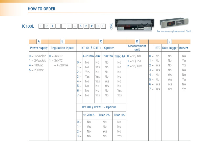 Order IC100L | PDF | Power (Physics) | Power Electronics