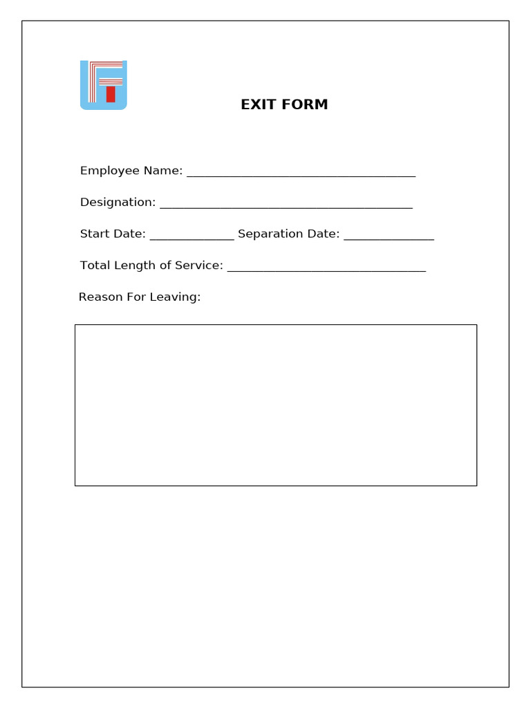 Exit Interview Form | PDF