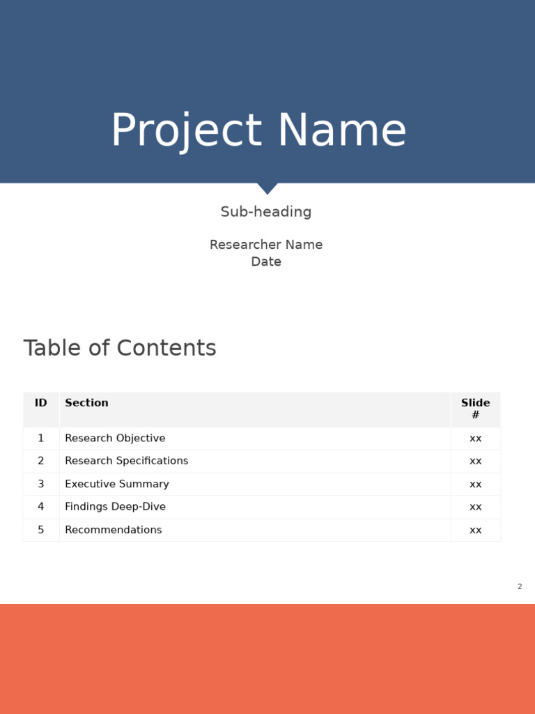 Research+Key+Findings+Slides+Presentation+Template | PDF