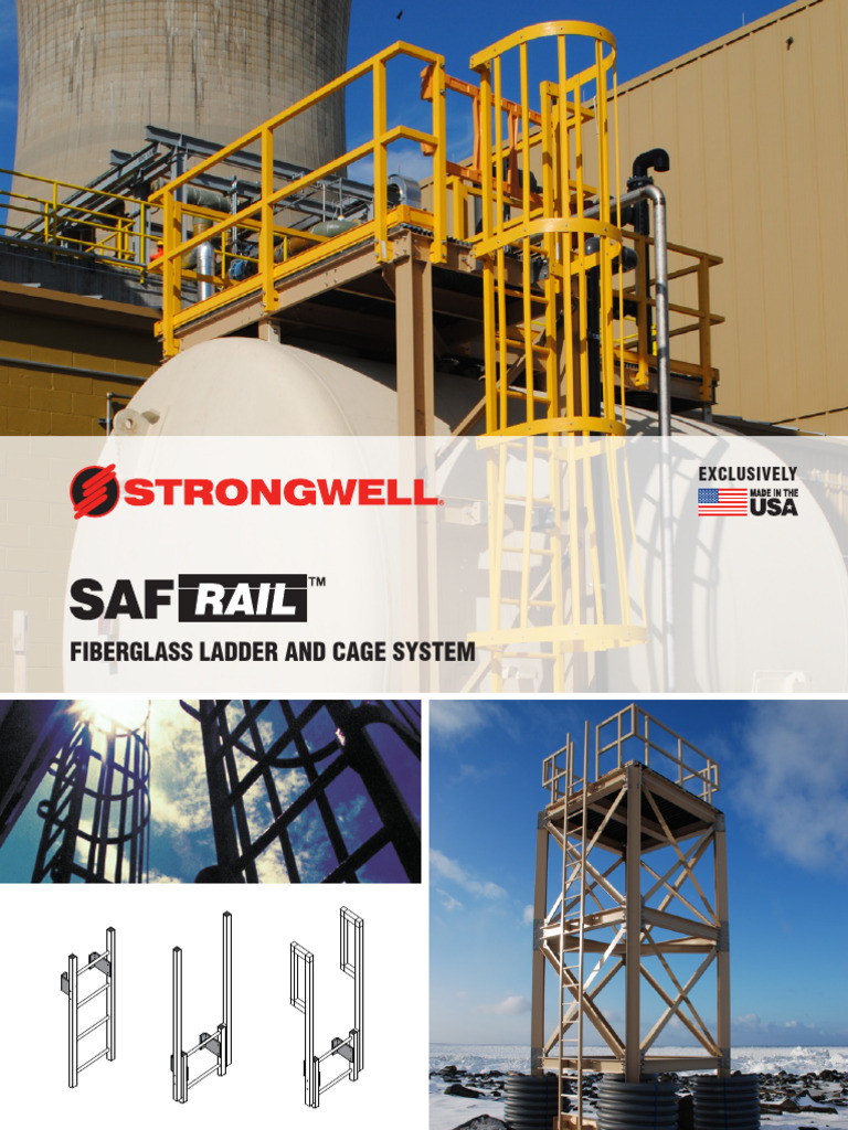 SAFRAIL Ladder and Cage Systems Brochure | PDF | Fiberglass | Ladder
