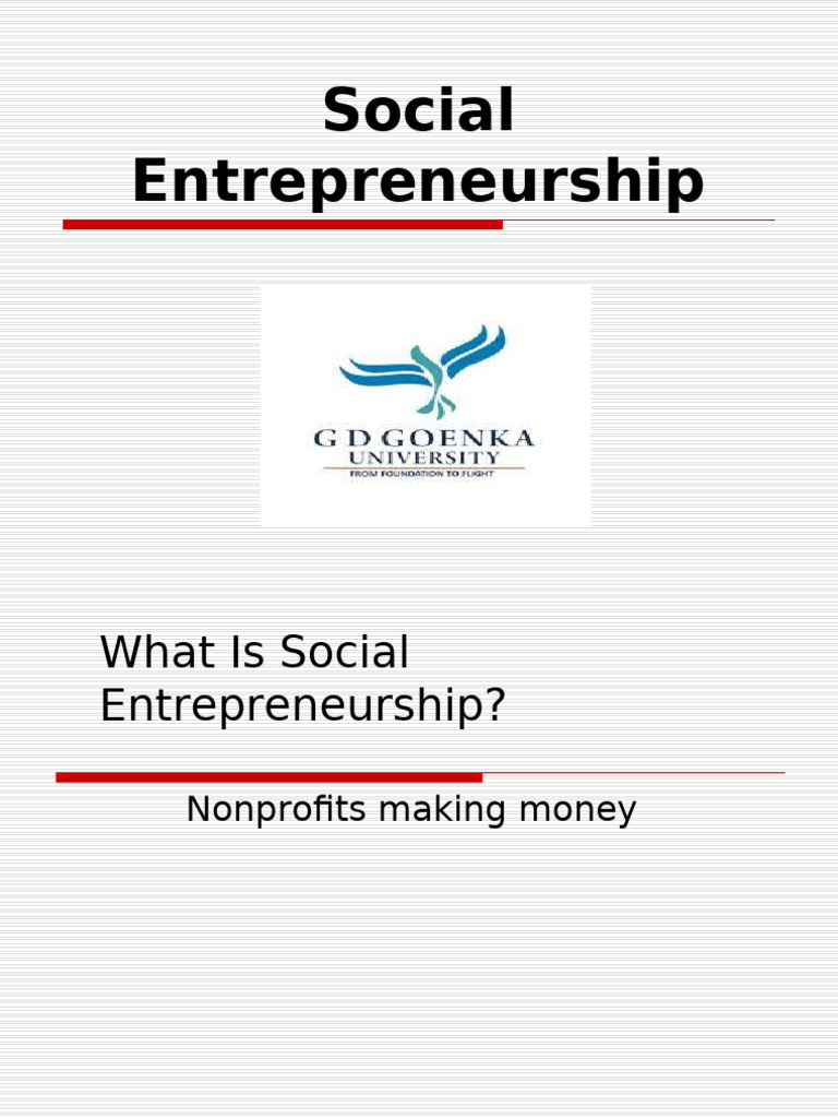 Understanding Social Entrepreneurship | PDF | Entrepreneurship | Social ...