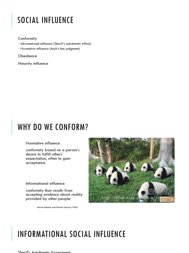 Understanding Social Influence Dynamics | PDF | Conformity | Obedience ...