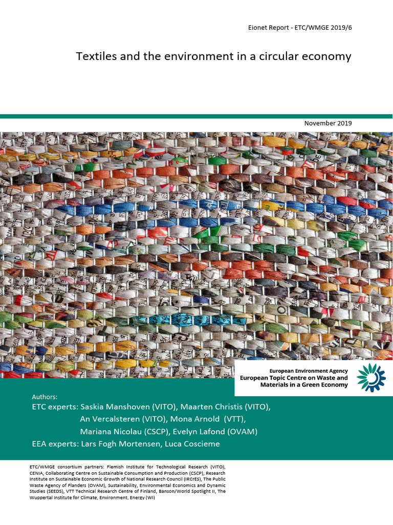 Textiles and The Environmental in A Circular Economy | PDF | Textiles ...