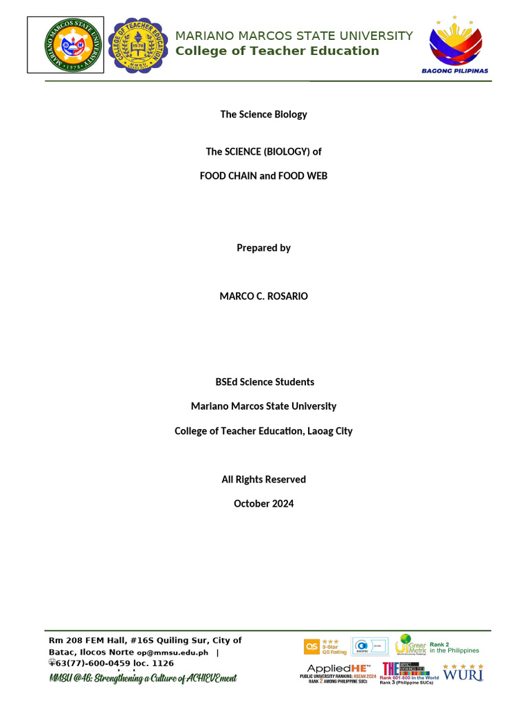 Food Chain and Food Web_Lesson-Plan | PDF | Food Web | Foods