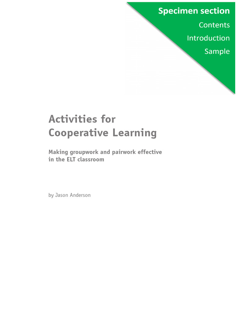 Cooperative Learning | PDF | Learning | Teachers