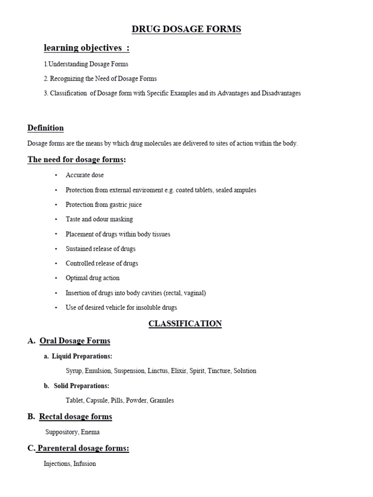 Drug Dosage Forms | PDF | Topical Medication | Tablet (Pharmacy)