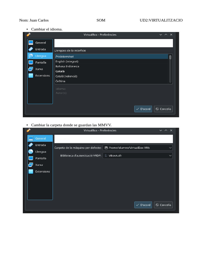 Tasca 1 Ampliacion 2 | PDF | Máquina virtual | Archivo de computadora
