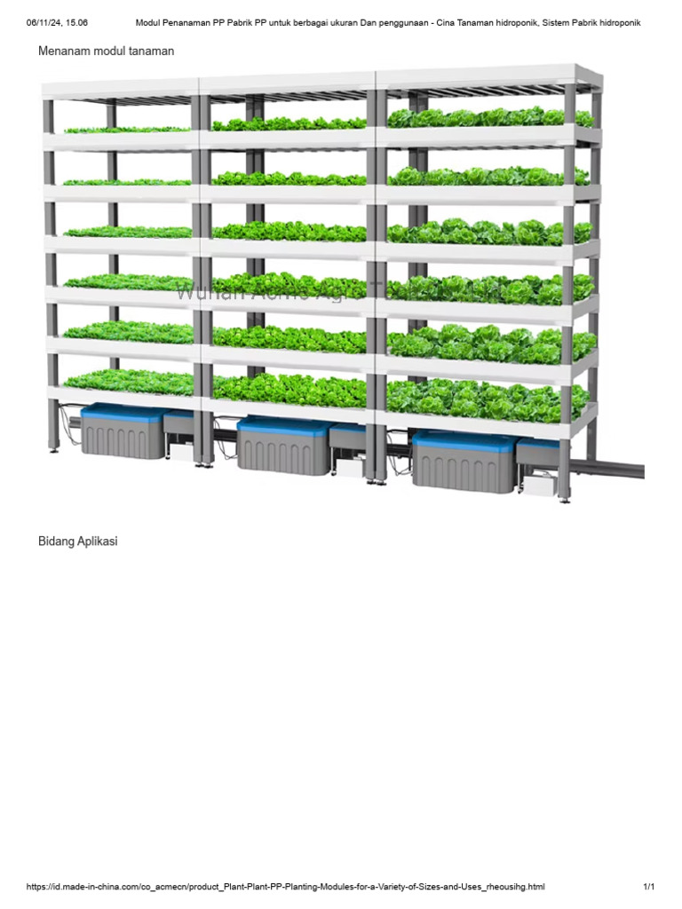 Modul Penanaman PP Pabrik PP Untuk Berbagai Ukuran Dan Penggunaan - Cina Tanaman Hidroponik ...