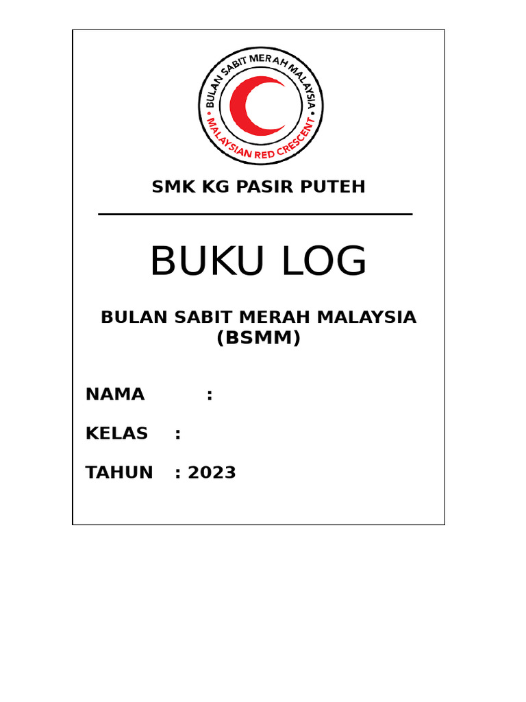 Cover Buku Log BSMM | PDF