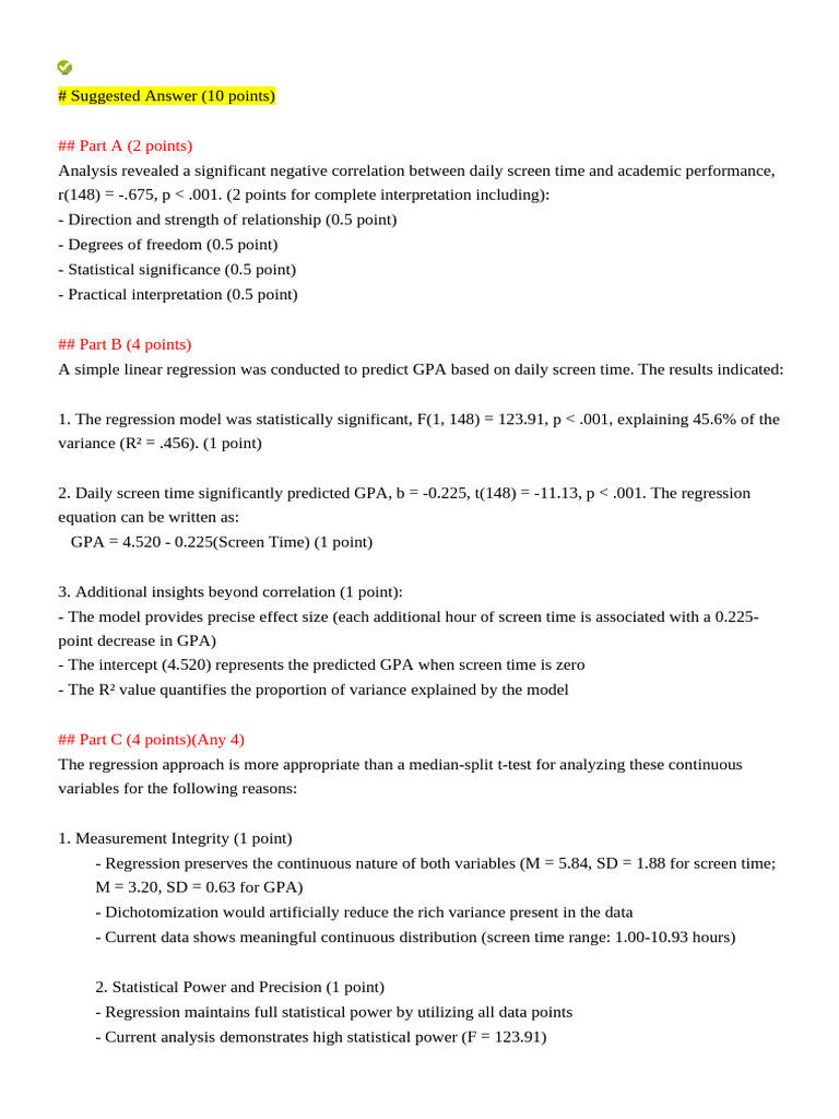 Suggested Answer | PDF