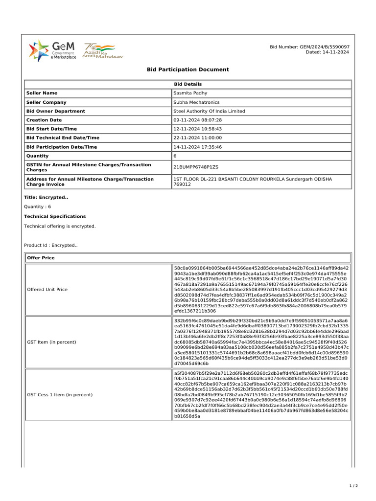 Gem Bidding Seller | PDF