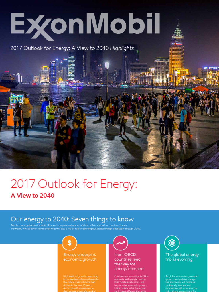 2017 Outlook For Energy - Highlights - EXXON | PDF | Renewable Energy ...
