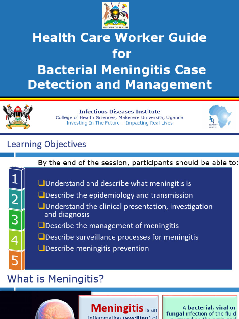 Bacterial Meningitis Management Guide | PDF | Meningitis | Infection
