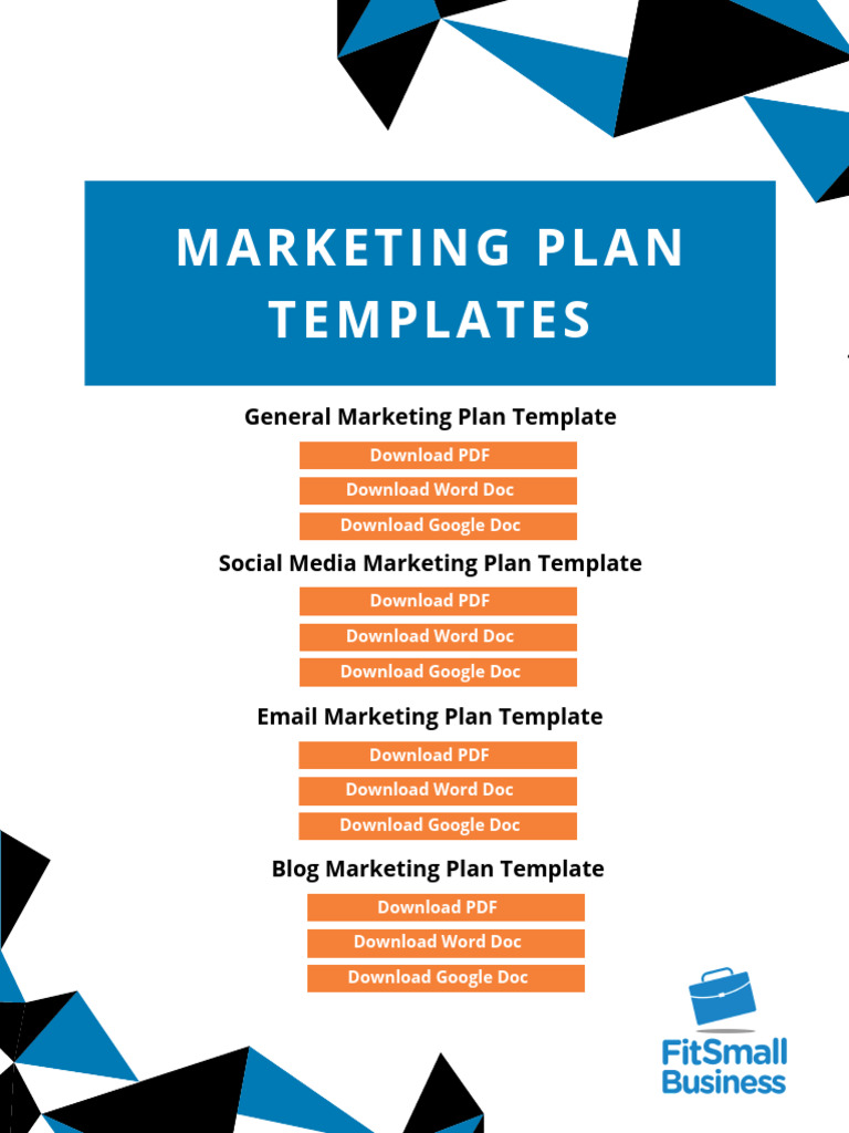 Marketing Plan Templates | PDF