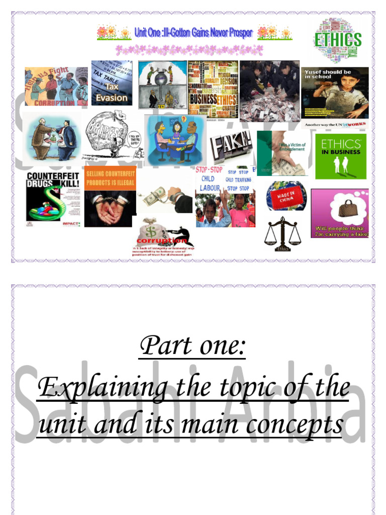 3as Unit Plan Ethics in Business | PDF | Bribery | Corruption