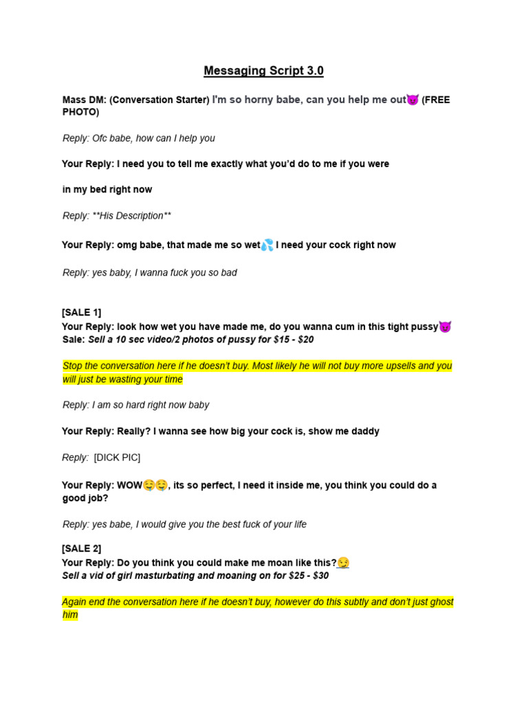 Messaging Script 3.0 | PDF