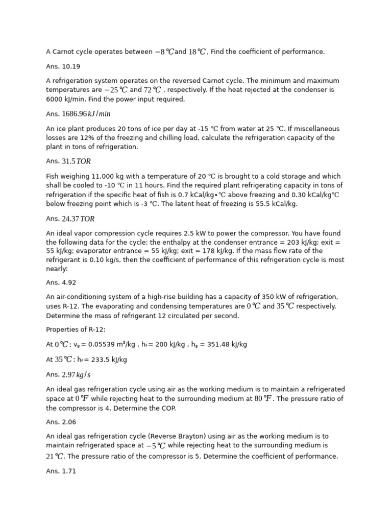 Hvac | PDF | Refrigeration | Physical Chemistry