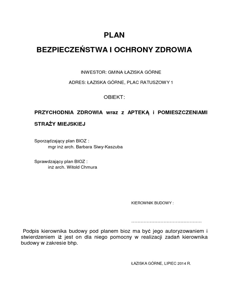 PLAN BiOZ | PDF