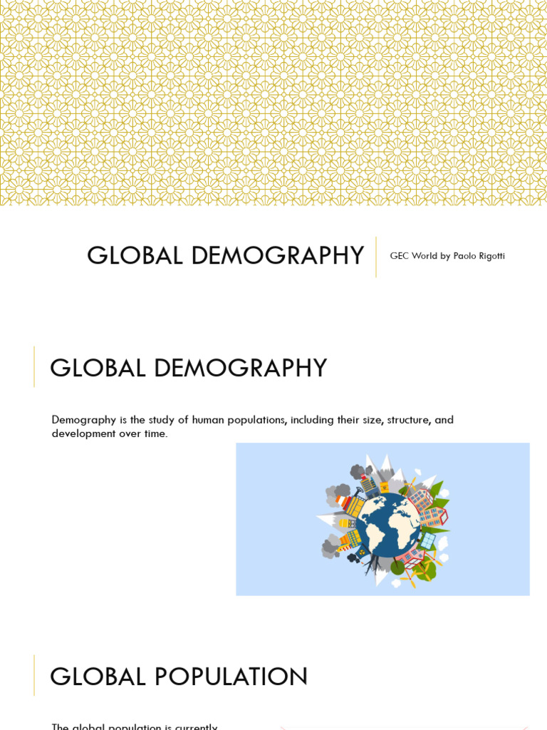 Global Demography | PDF | Immigration | Demography