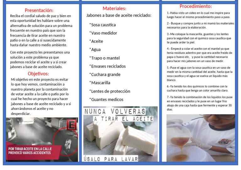 Mi Triptico Profesional | PDF | Reciclaje | Materiales