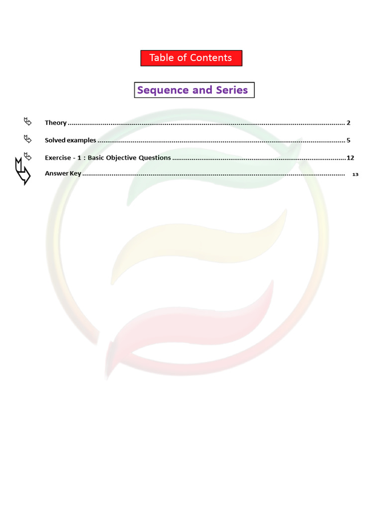 Sequence and Series Entrance Hub | PDF | Mean | Algebra