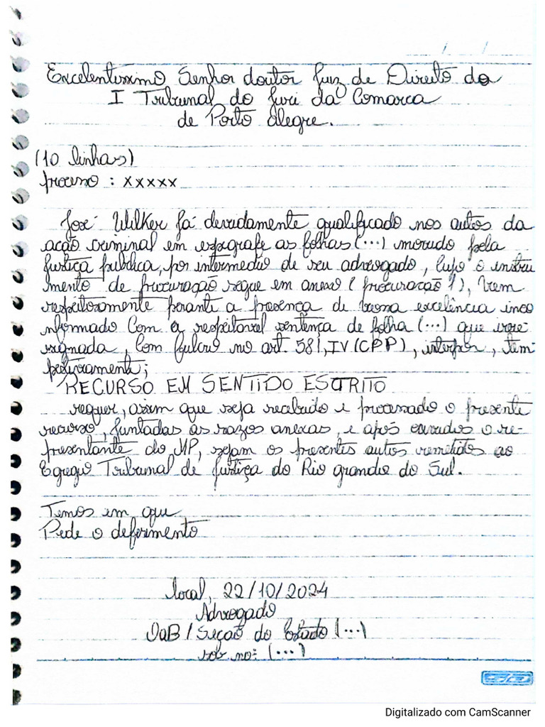 Recurso em Sentido Estrito | PDF